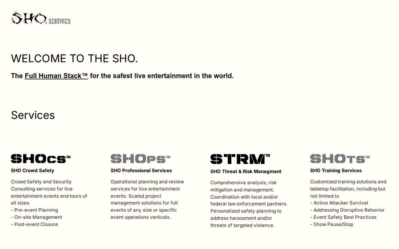 SHO Services